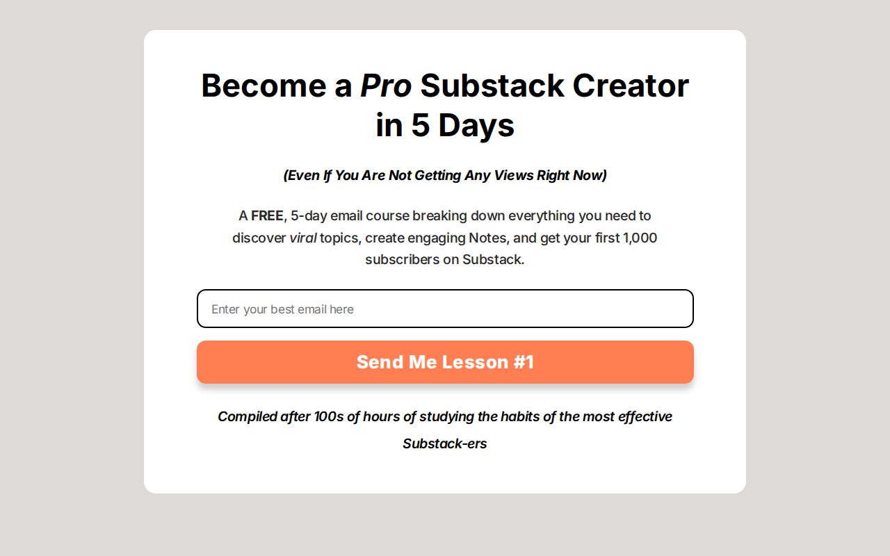Substack Growth Blueprint